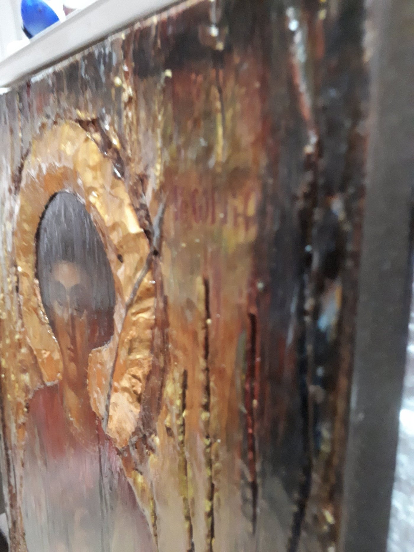 Saint St George Georgios Icon-Greek Orthodox Icon-Antique Style Icons